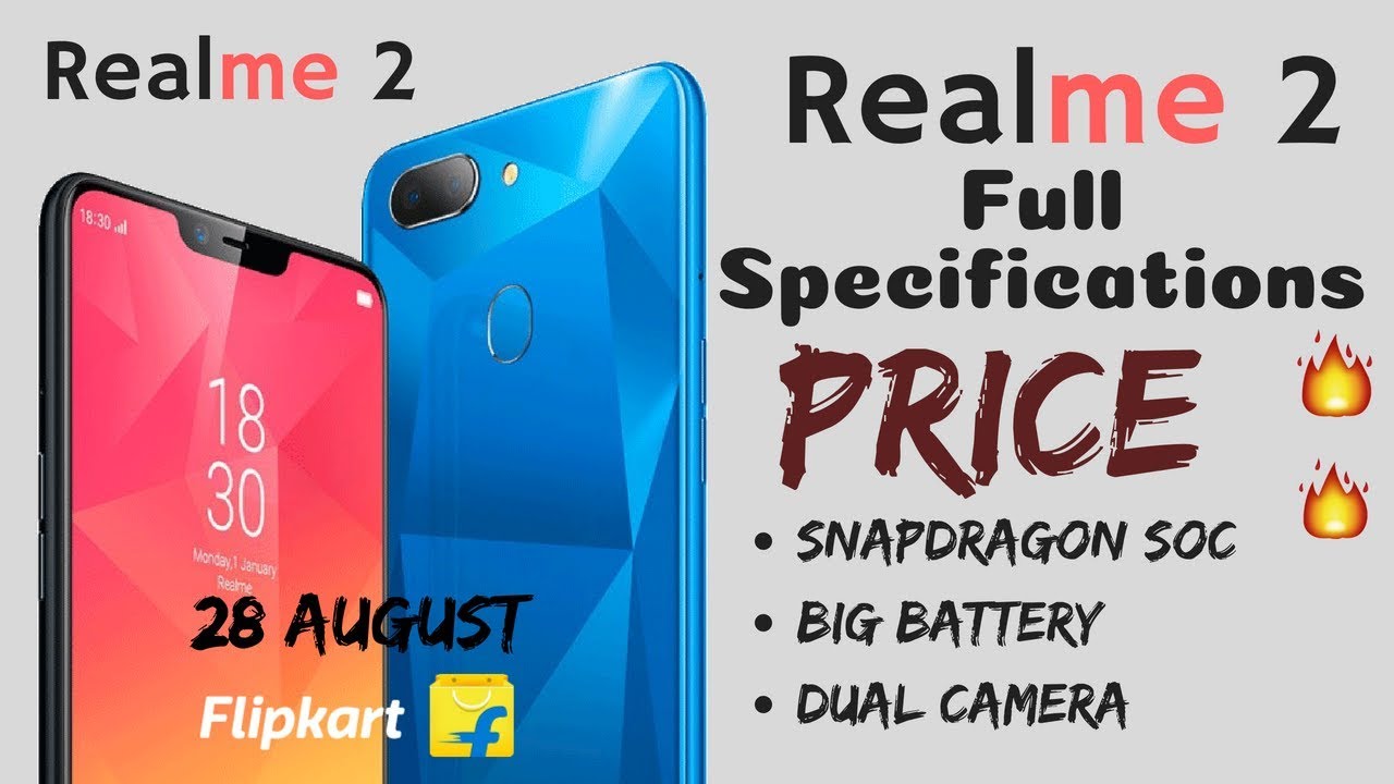 Realme 2 Full Specification, Price, Storage Varaint, Color Option - YouTube