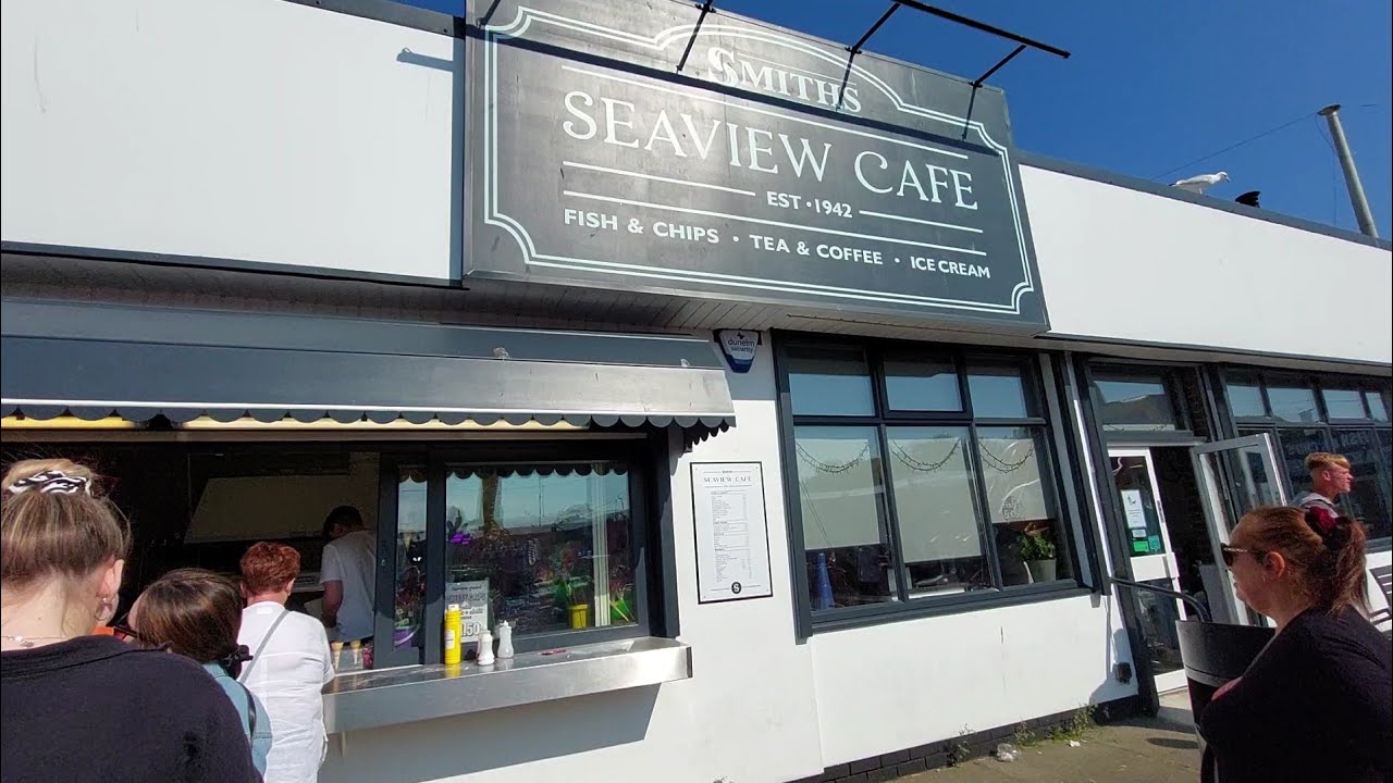 Fish and chips food review at South Shields , seaview cafe - YouTube