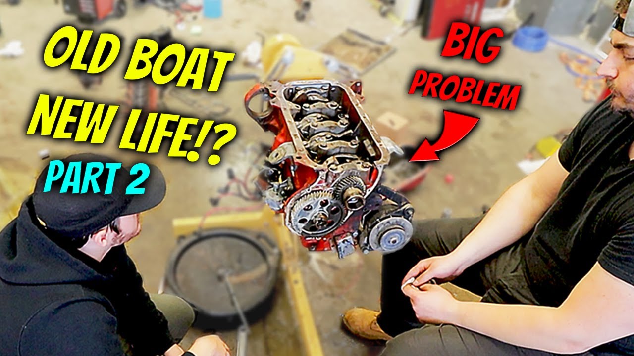 Engine Tear Down - Boat Restoration Part 2 - YouTube