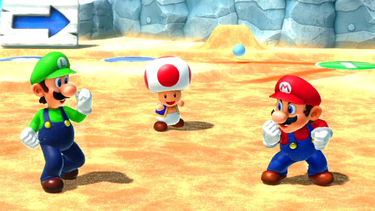 Mario Party Superstars Luigi vs Waluigi vs Peach vs Mario 3 Players ...