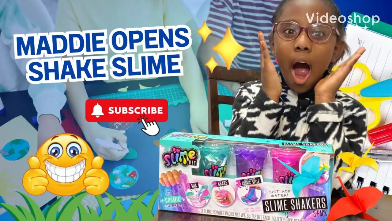 Maddie opens slime! - YouTube