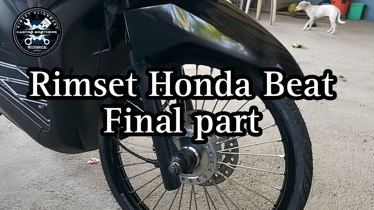 HONDA BEAT RIMSET FINAL PART - YouTube