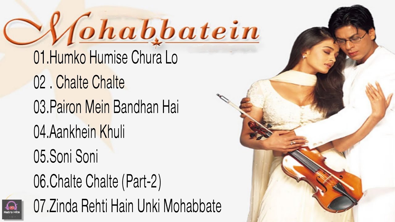 Mohabbatein Movie All Songs | love Songs | Shahrukh Khan & Aishwarya ...