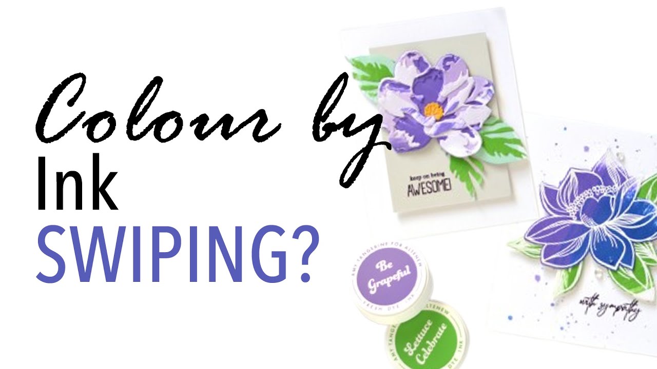 How to Make STYLISH Ink Swiping FLORAL Cards 5 Minutes! - YouTube