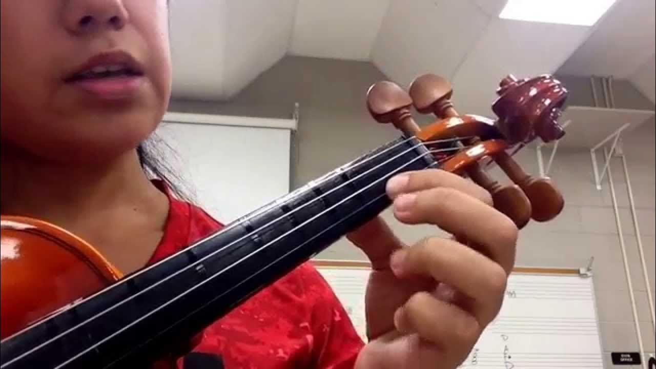 C Major two octave scale violin tutorial - YouTube
