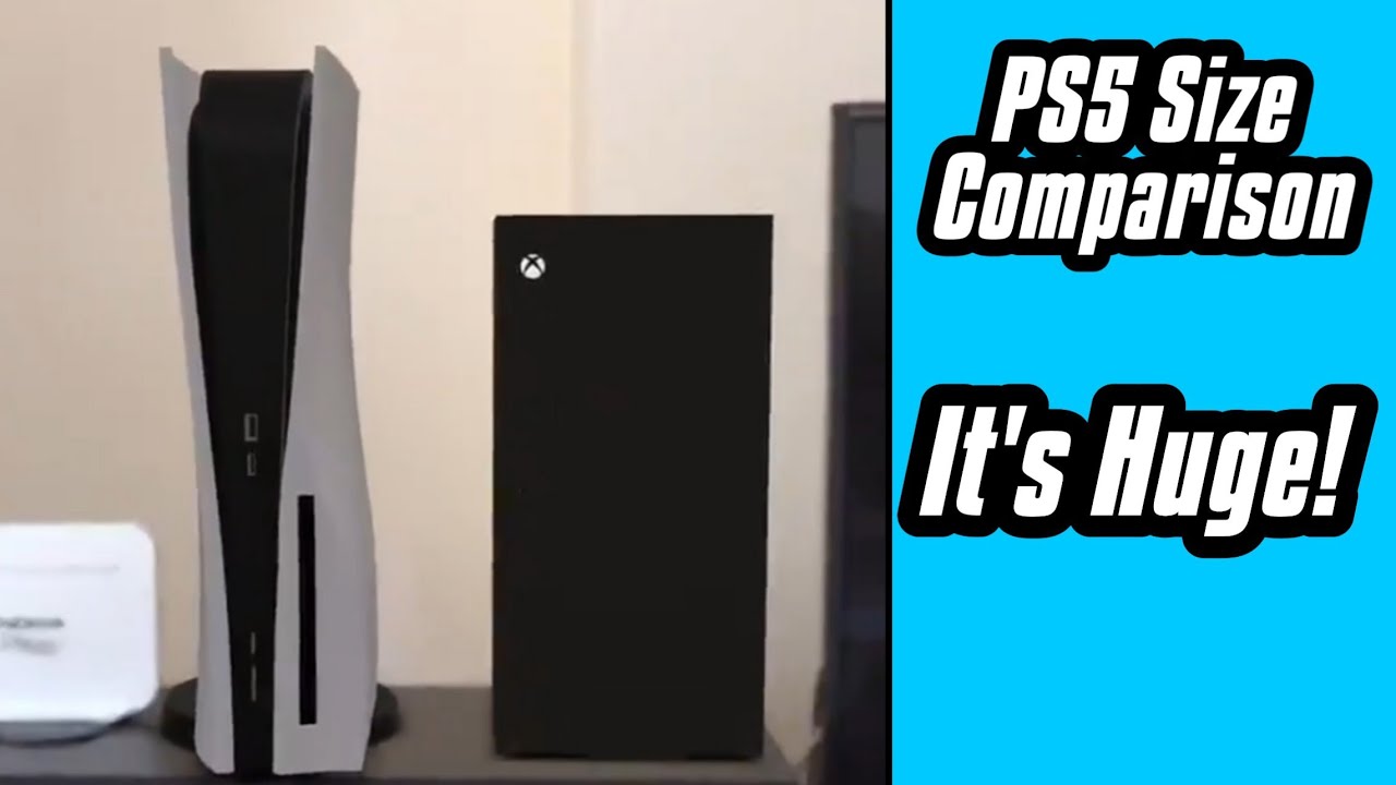 PS5 is Huge - PS5 on the desk - YouTube
