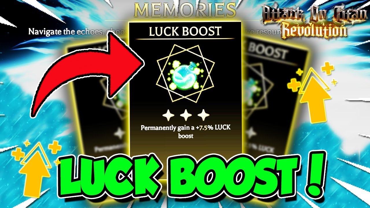 AOT Revolution How To Get Every *SECRET* Luck Boost In The Game ...