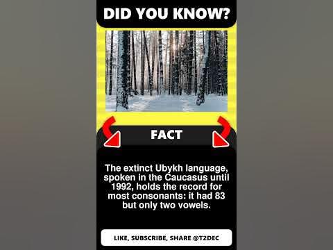 The extinct Ubykh language, spoken ... #shorts - YouTube