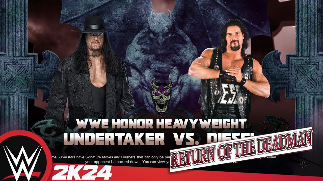 WWE Return Of The Deadman 2024 - Undertaker VS Diesel - YouTube