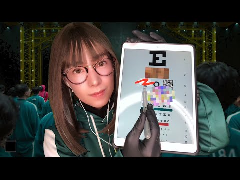 ASMRイカゲームRP/命を賭けたゾクゾクする脳神経検査ゲーム/あなたを食べる音😋🍴