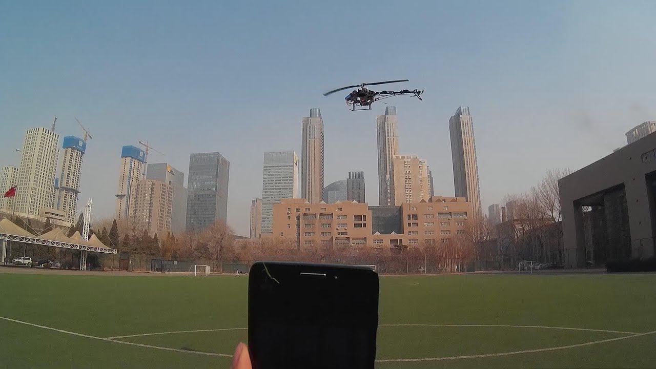 Arducopter Heli T-rex 500Pro Pixhawk AC3.3.3 & FishDroneGCS - YouTube