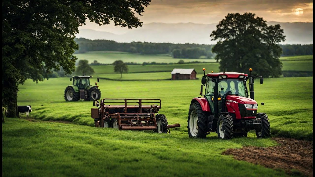 Farm Ambience | 2 HOURS ASMR | Tractor, Plow, Farm Animals - YouTube