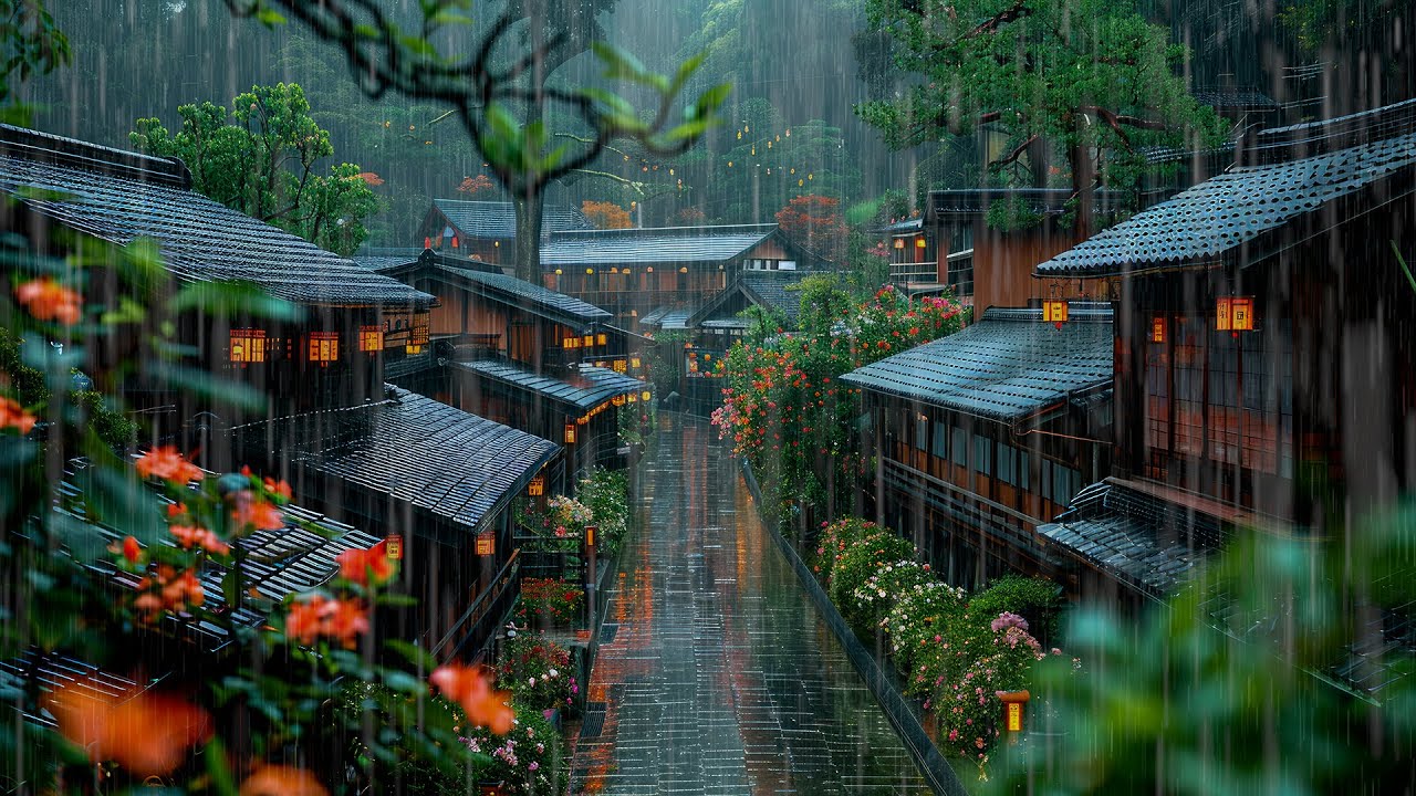Sleep Right After Heavy Rain 🌧️ Improve Insomnia With the Sound of Rain ...
