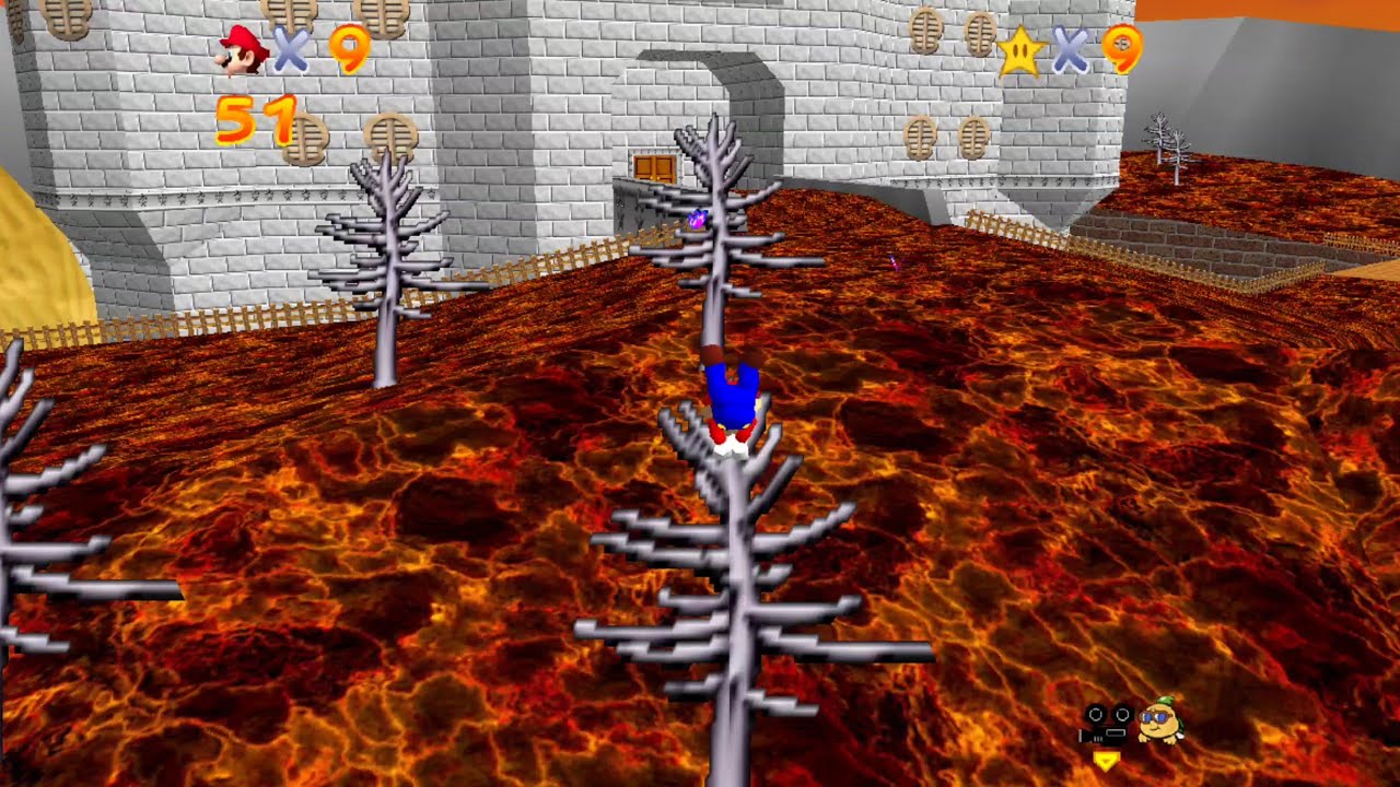 Super Mario 64 On Lava Fail MollyMutt's Textures - YouTube
