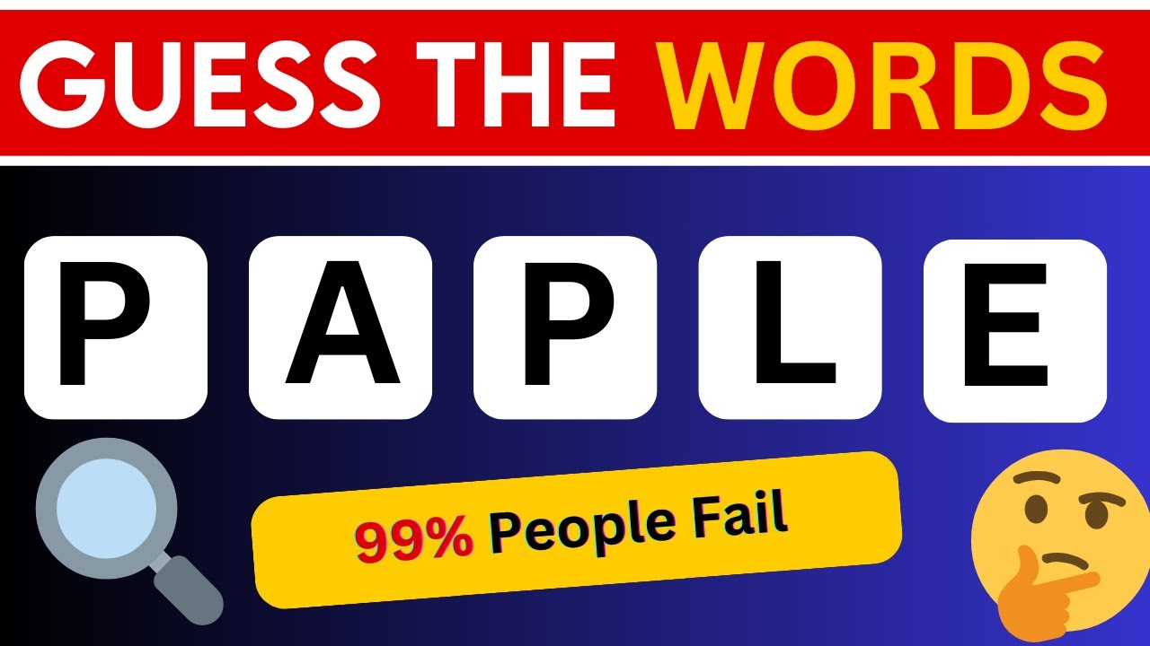 🧠 Can You Guess the Word? 🔠 Scrambled Letters Challenge – Only Geniuses ...