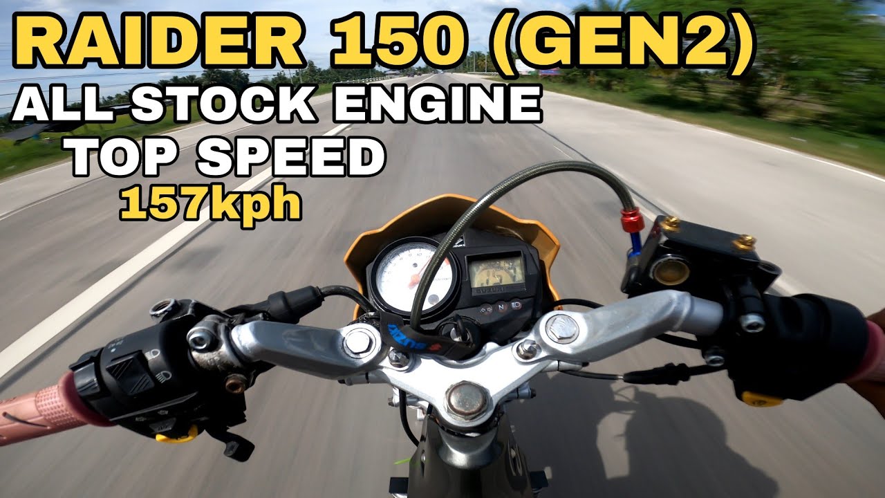 Top Speed Raider 150 Carb 2nd Gen - YouTube