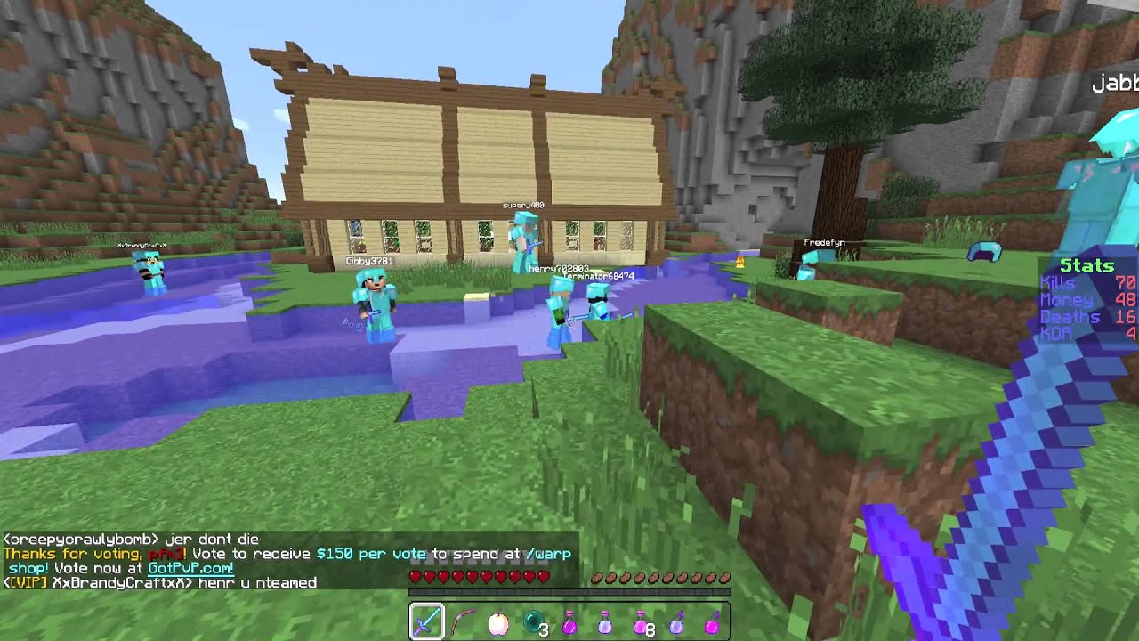 Minecraft Kit PvP | OP Diamond Sword | Episode 14 - YouTube