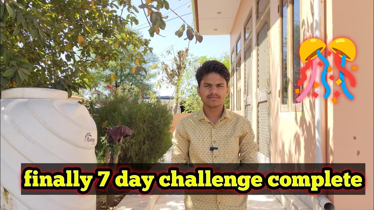 7 days challenge complete . 🎊 - YouTube