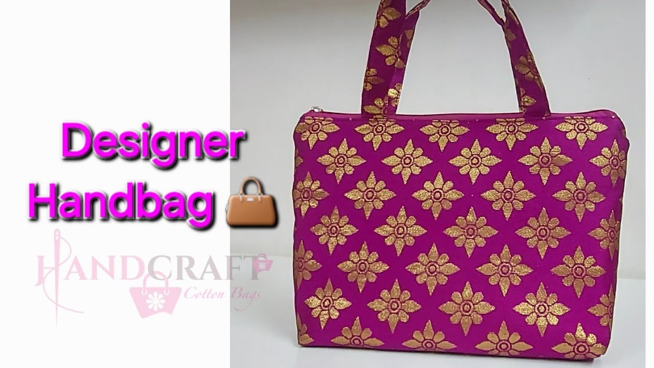 DIY Designer Handbag | Stitching Tutorial of Fabric Handbag👜|Handbag ...