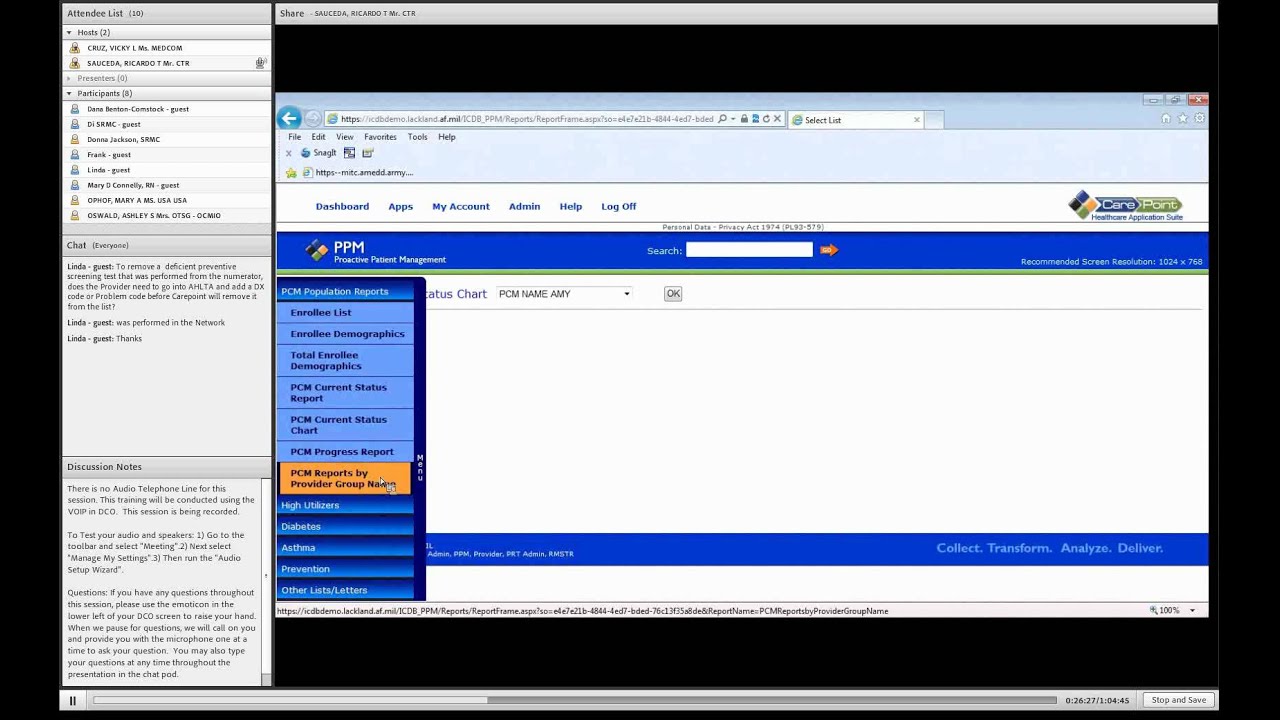 Carepoint Healthcare Application Suite (CHAS) - Proactive Patient ...