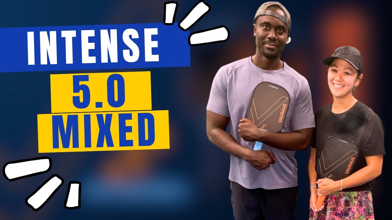 Intense 5.0 Pickleball Mixed Doubles | CliffPickleball 2023 - YouTube