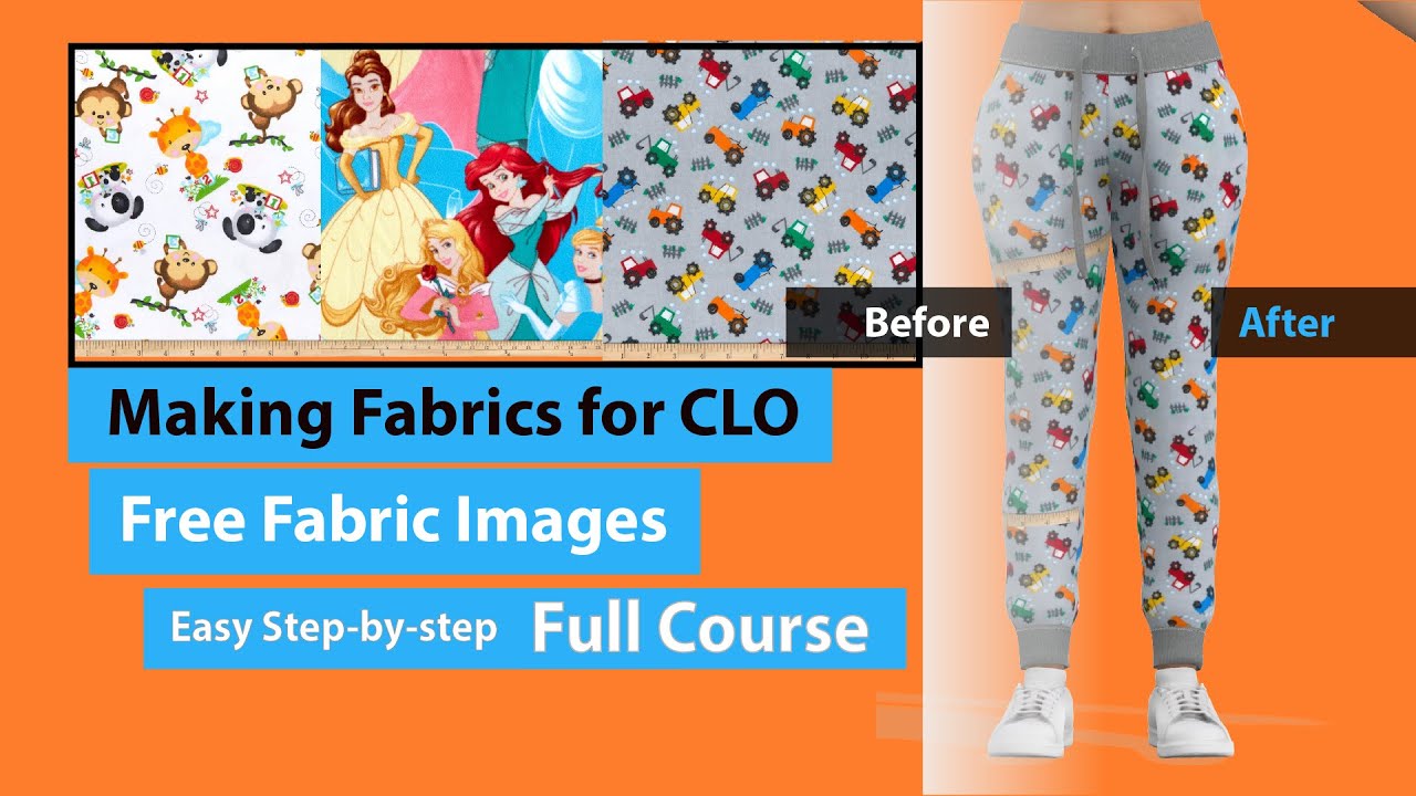 How to Make a Perfect Fabric for CLO 3D step-by-step - YouTube