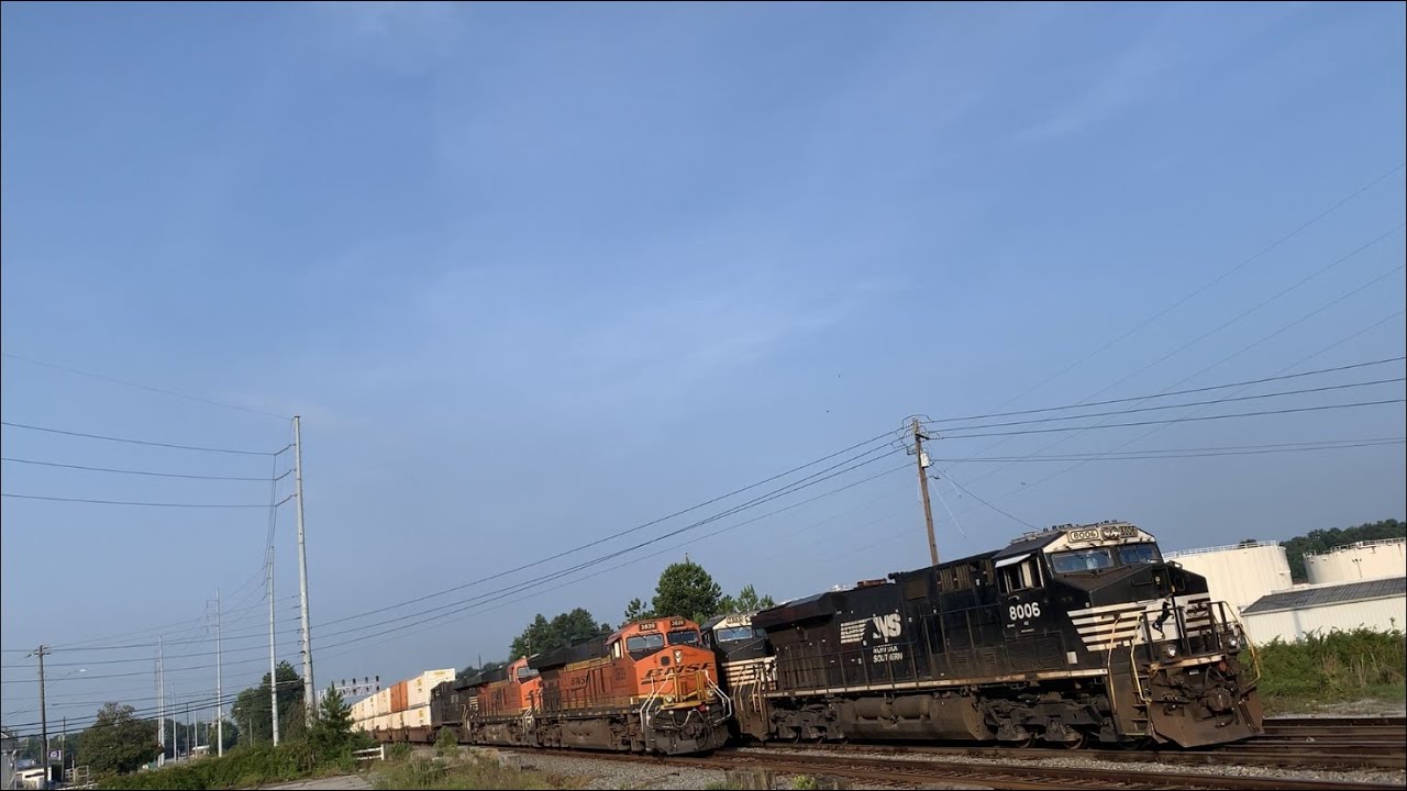 BNSF 3839 Leads NS 264 Thru Doraville, GA 8/1/21 - YouTube