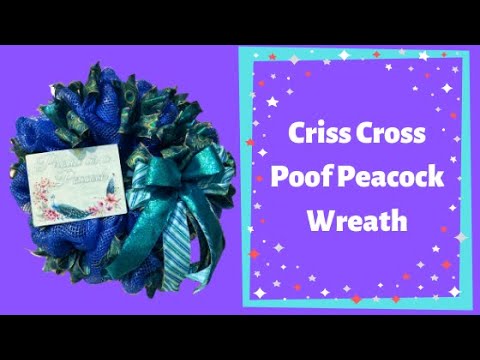 How to make a Busy Bee Criss-Cross wreath with 21in mesh - YouTube