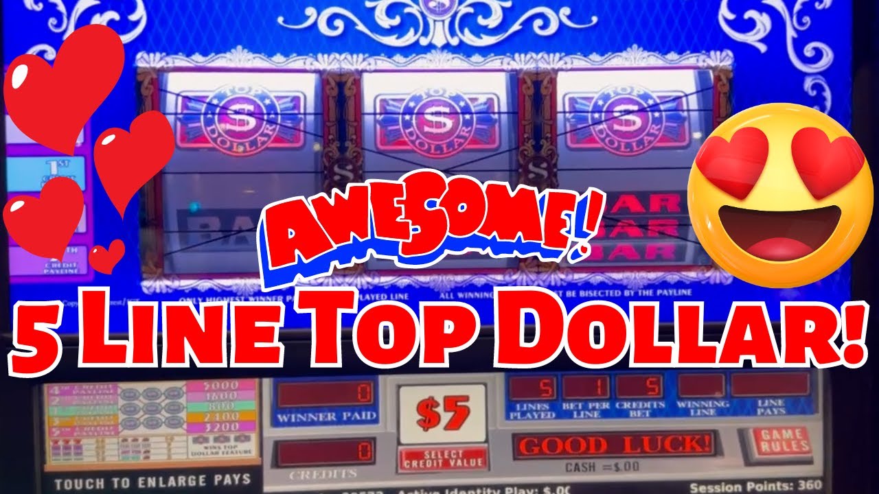 Double Jackpot, 5 Line Top Dollar New & Old, & Pinball! - YouTube