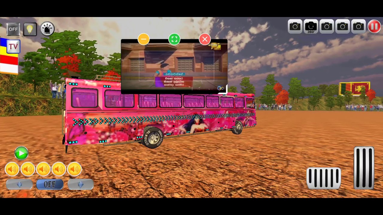 Driving simulator sri lanka game එකේ bus එක පෙරලෙනකන් වැඩ දාමු ද? - YouTube