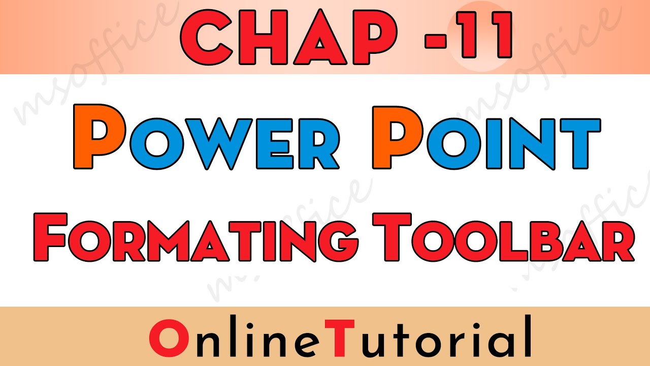 what is formating toolbar|| ms powerpoint||powerpoint 2003||powerpoint ...