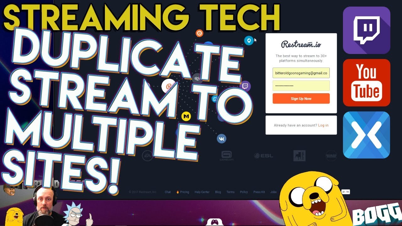 Duplicate your Stream to Multiple Sites. Restream.io Best Setup and ...
