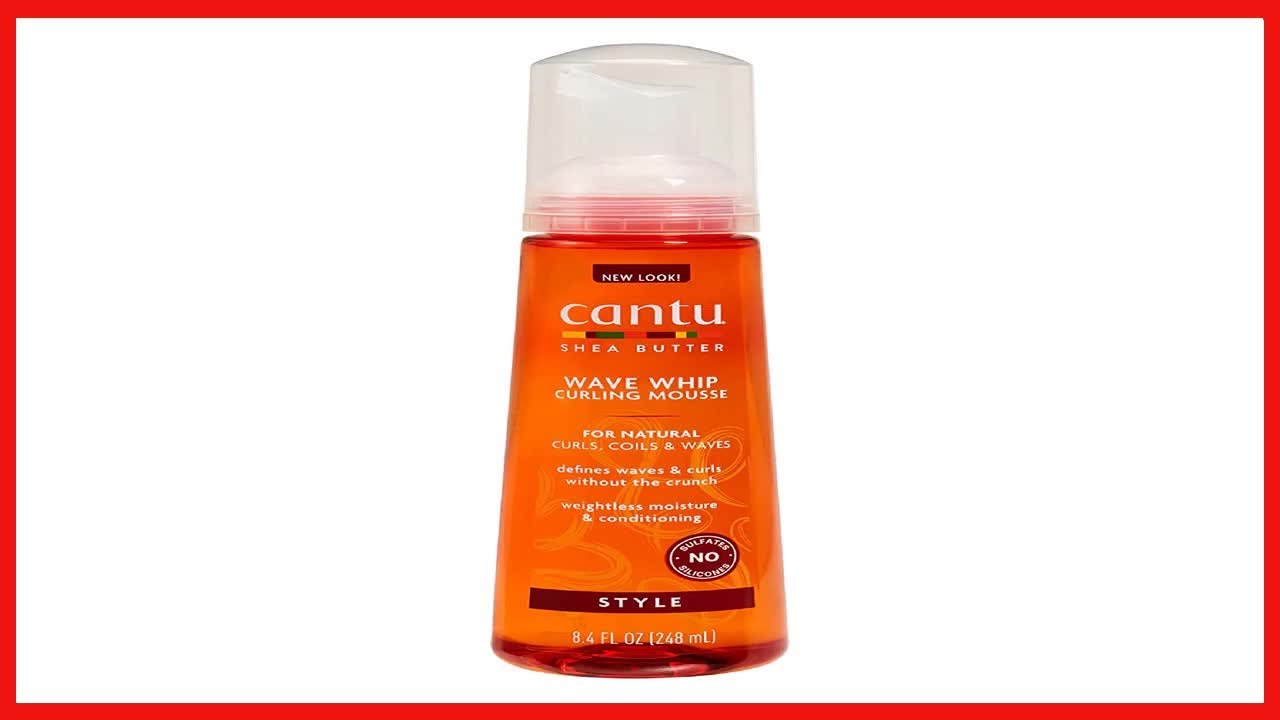 Cantu Wave Whip Curling Mousse with Shea Butter for Natural Hair, 8.4 ...