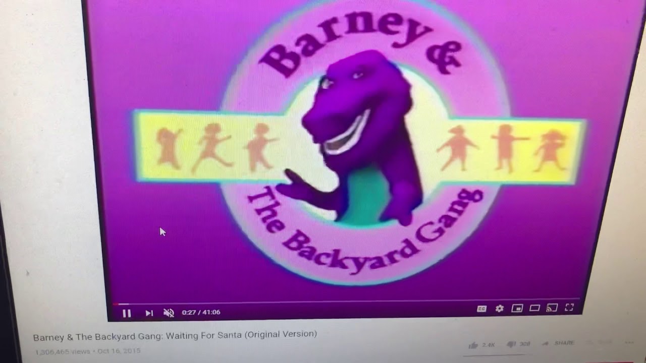 Barney waiting for Santa Intro - YouTube