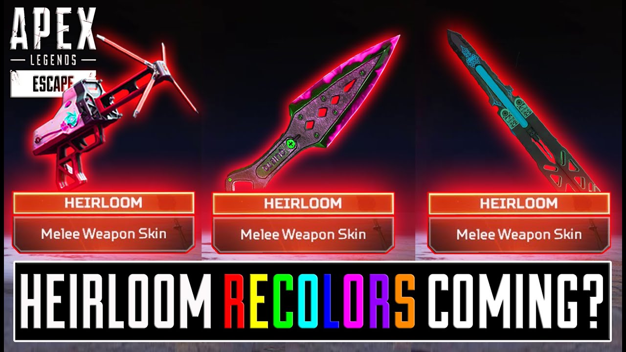 Apex Legends HEIRLOOM RECOLORS COMING SOON?!! (Confirmed by EA) - YouTube