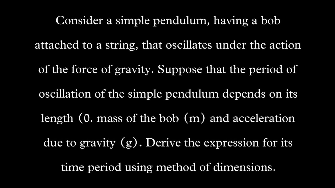 Consider a simple pendulum, having a bob attached to a string, that ...
