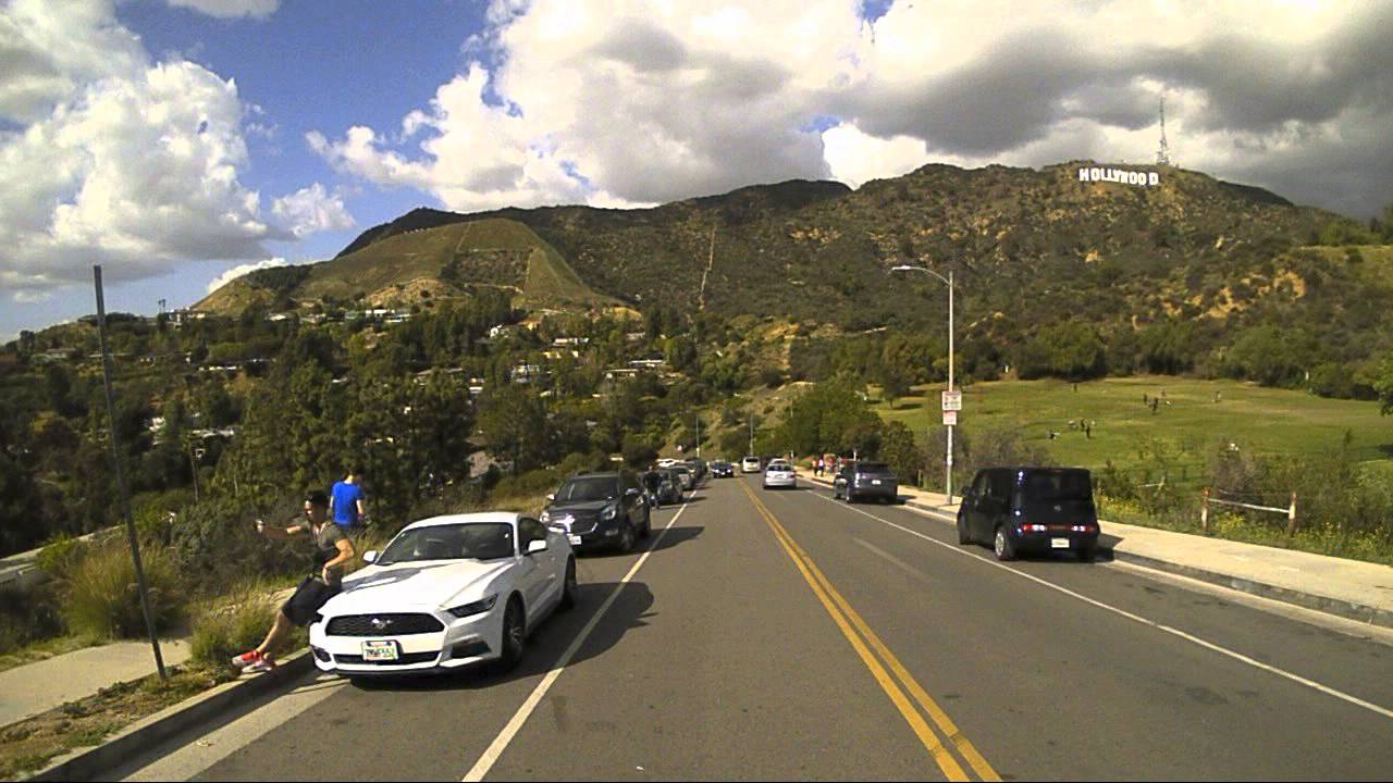 Driving Views of Hollywood Sign Time Lapse - YouTube