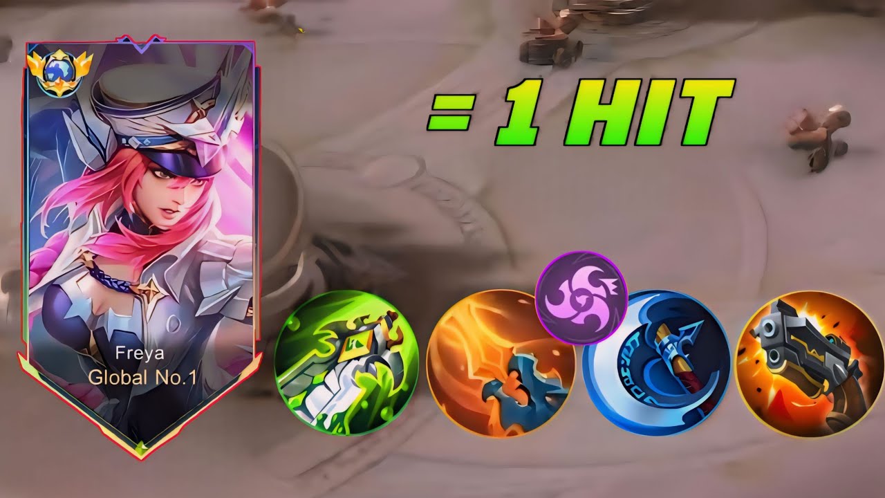 BEST ONE SHOT BUILD & BEST EMBLEM FOR FREYA HIGH RANK??? ( MUST TRY ...