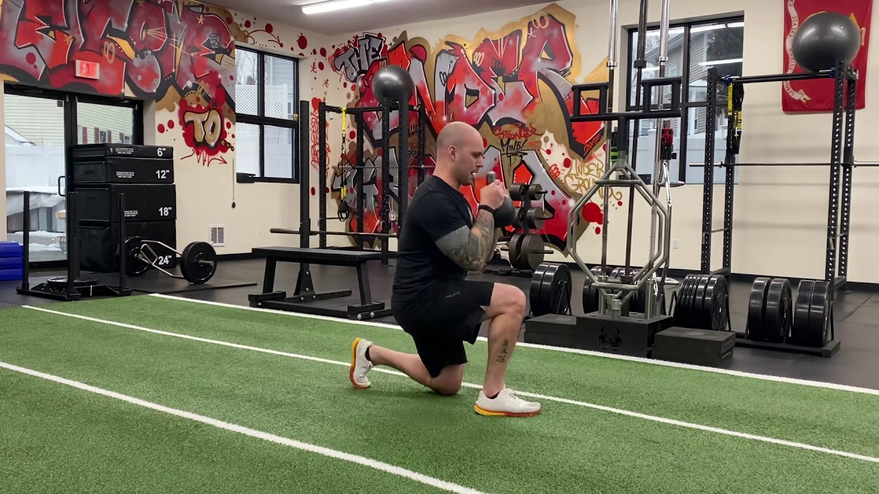 Kettlebell Clean into Forward Lunge - YouTube