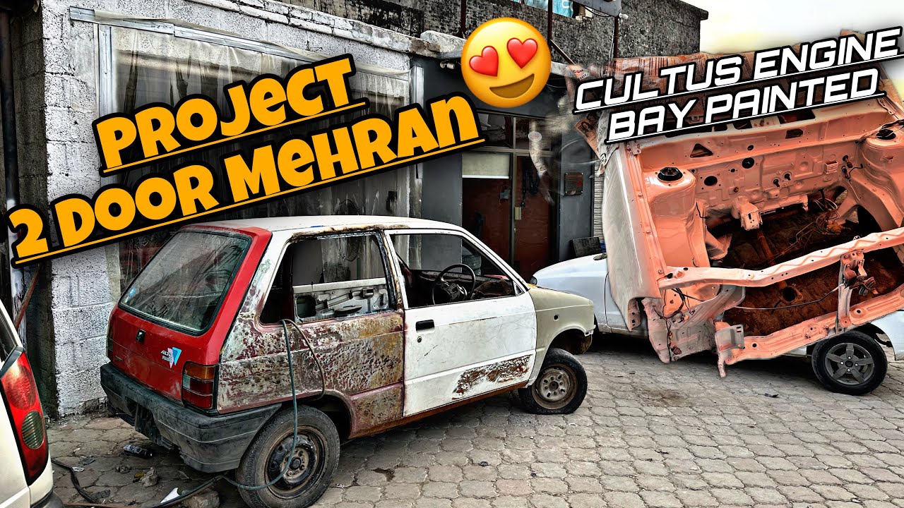 Project 2 Door Mehran 😍 | Cultus Engine Bay Painted 🔥 ️ - YouTube