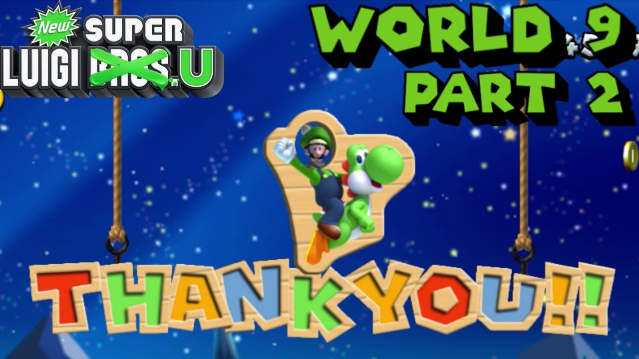 40 YEARS OF LUIGI! - World 9 Part 2 - New Super Luigi U Casual 100% ...