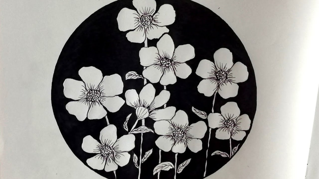 How to Doodle florals।।Easy flower doodle tutorial - YouTube
