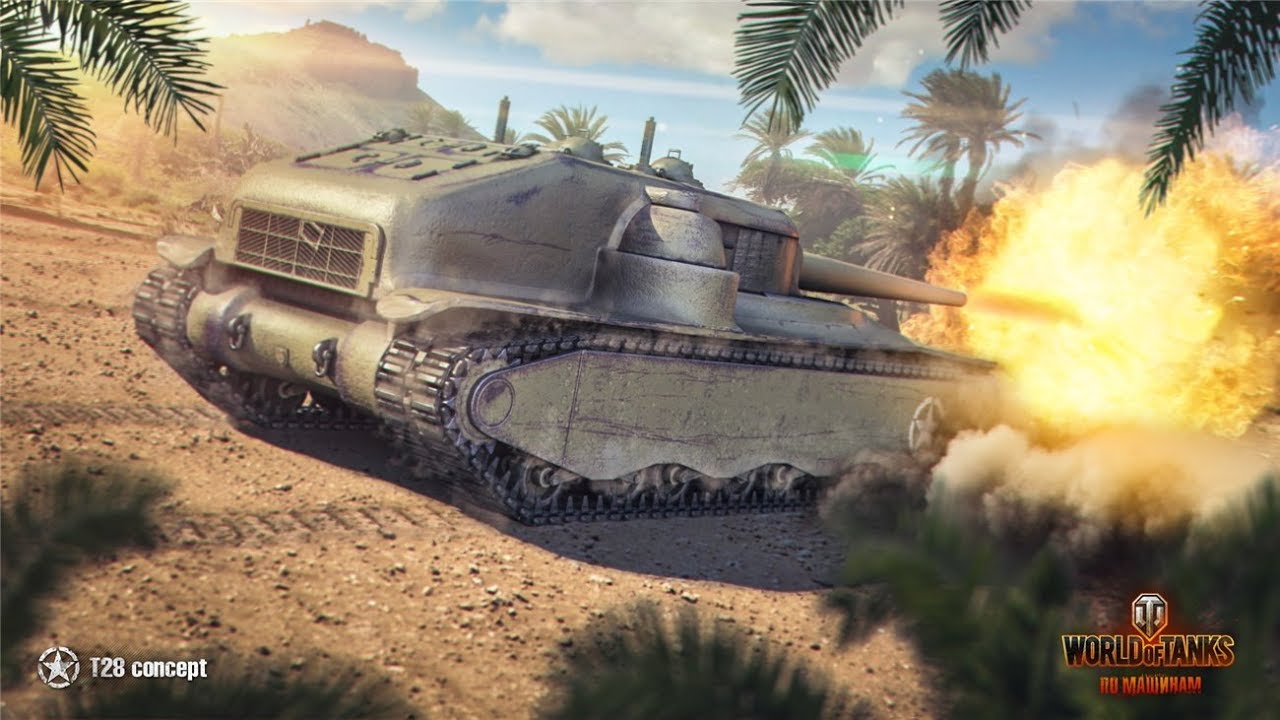 WoT Blitz. T-28 HTC обзор - YouTube