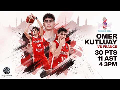 Omer Kutluay | 30 PTS 11 AST vs France — Quarterfinal | Türkiye (FIBA U17 World Cup 2026)