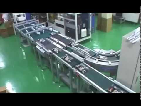 【オークラ輸送機】高速インダクションコンベヤ ｜ High-speed induction conveyor - YouTube