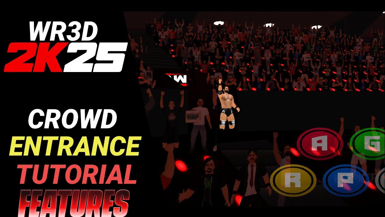 DID YOU KNOW? HOW TO MAKE CROWD ENTRANCE IN WR3D 2K25 BY FEDERATION ...