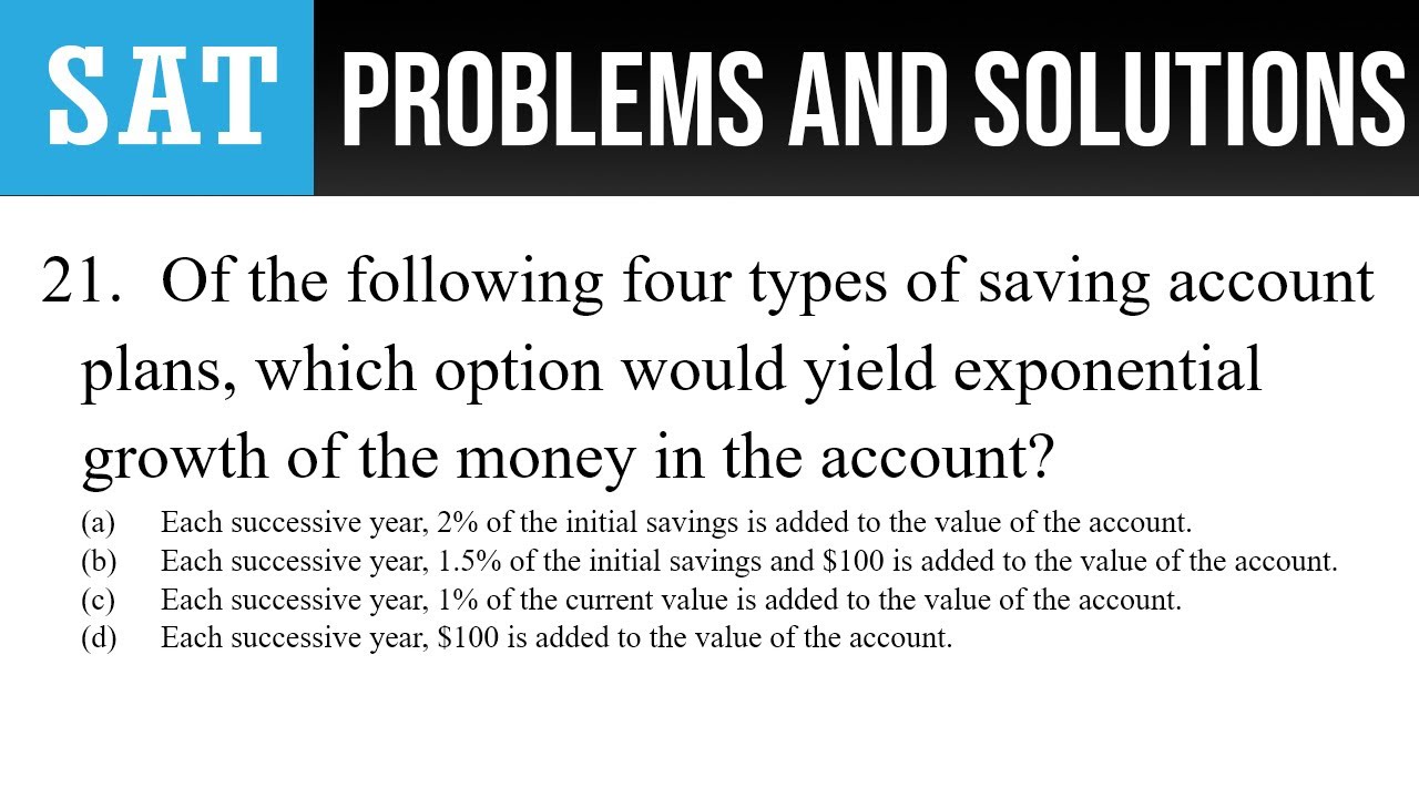 21. Of the following four types of saving account plans, which option ...