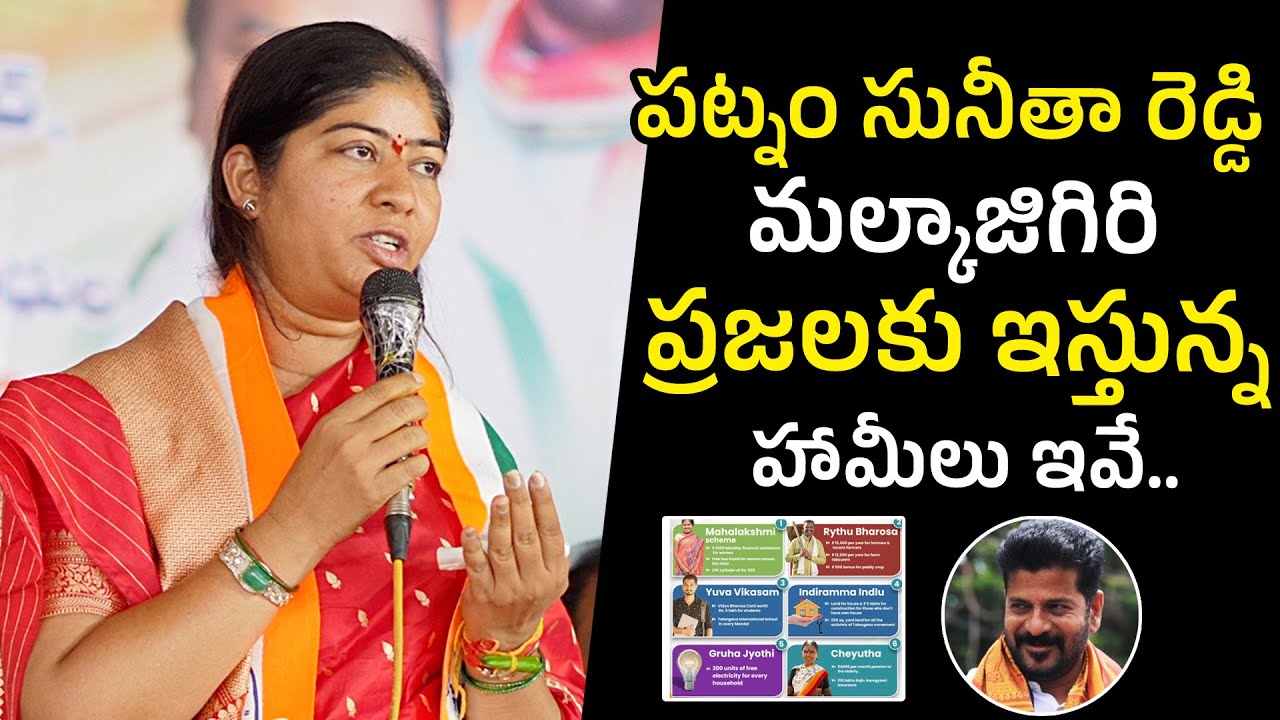 ప్రజలకు ఇస్తున్న హామీలు ఇవే..: Patnam Sunitha Mahender Reddy About ...