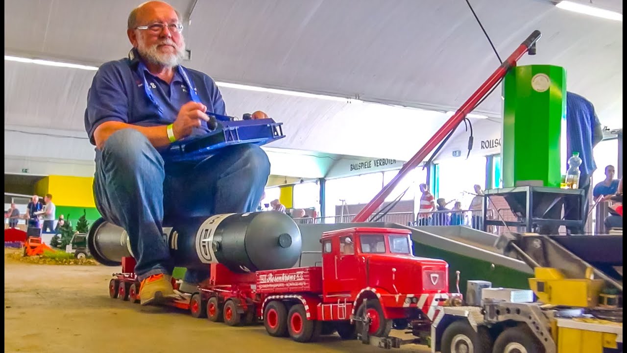 RC POWER EXTREME! R/C Truck carries a man with 110 kg +!!! - YouTube