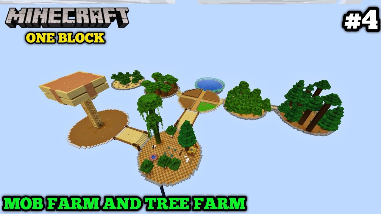Minecraft Java Edition | Minecraft One Block Gameplay | Mob Farm & Tree ...
